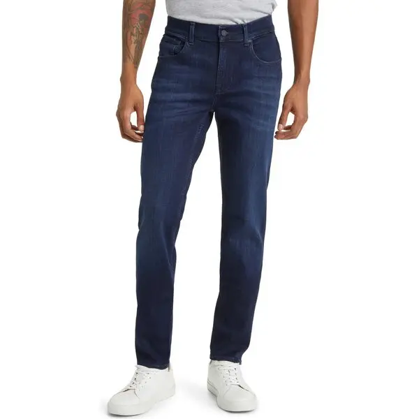 7 For All Mankind Luxe Performance Plus Slimmy Taper Jeans - Deep Blue