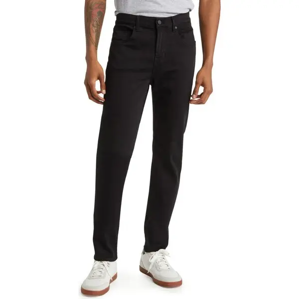 7 For All Mankind Luxe Performance Plus Slimmy Taper Jeans - Washed Black