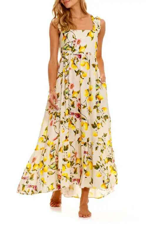 THE LAZY POET Mika Palermo Linen Nightgown - Yellow