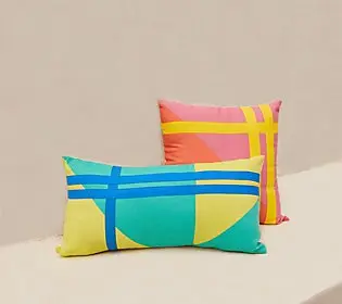 KARASTAN Colorblock Square Pillow