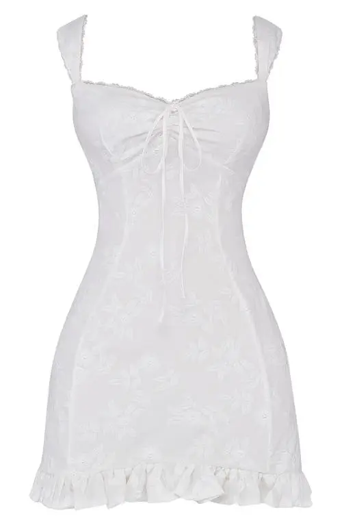 House Of Cb Odessa Embroidered Mini Dress