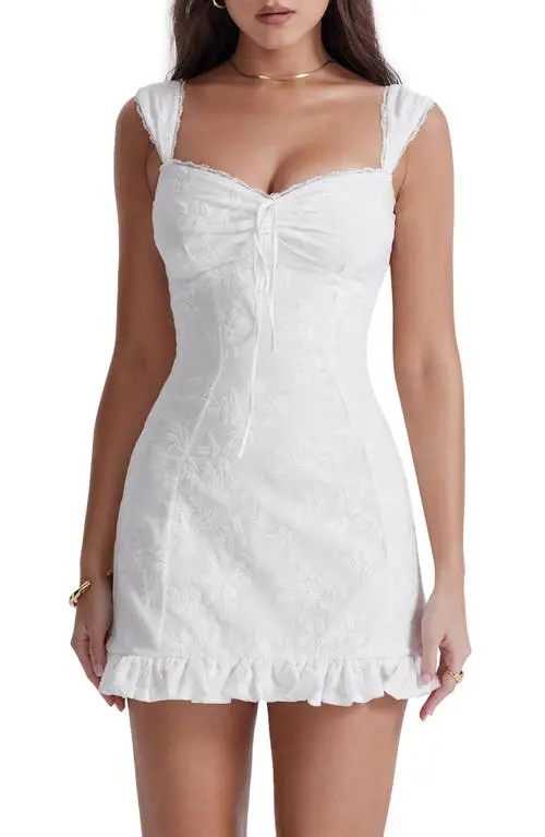House Of Cb Odessa Embroidered Mini Dress