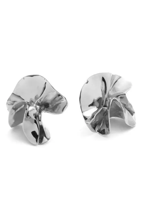 STERLING KING Delphinium Stud Earrings - Sterling Silver