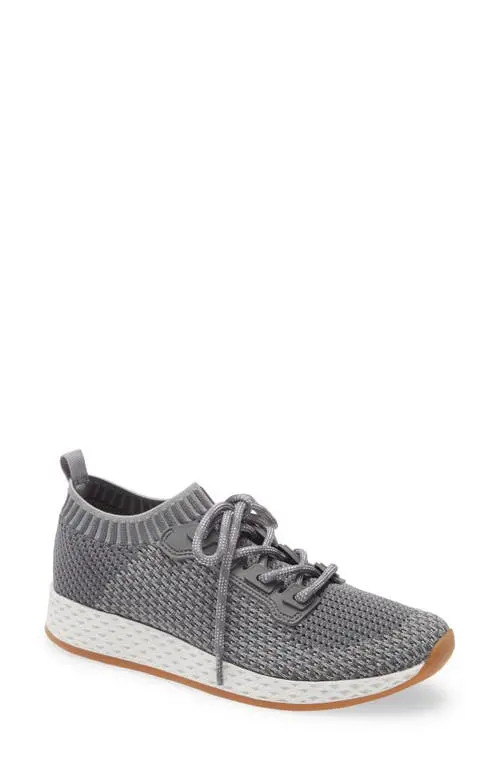 J/SLIDES NYC Raleigh Knit Sneakers - Grey Knit