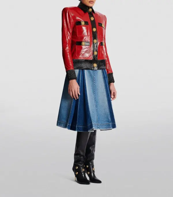 Balmain Patent Leather Jacket