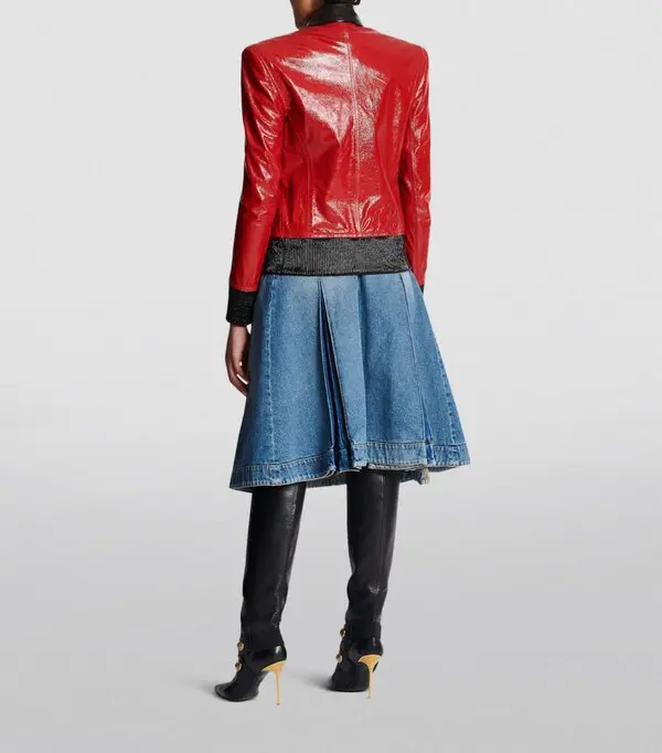 Balmain Patent Leather Jacket
