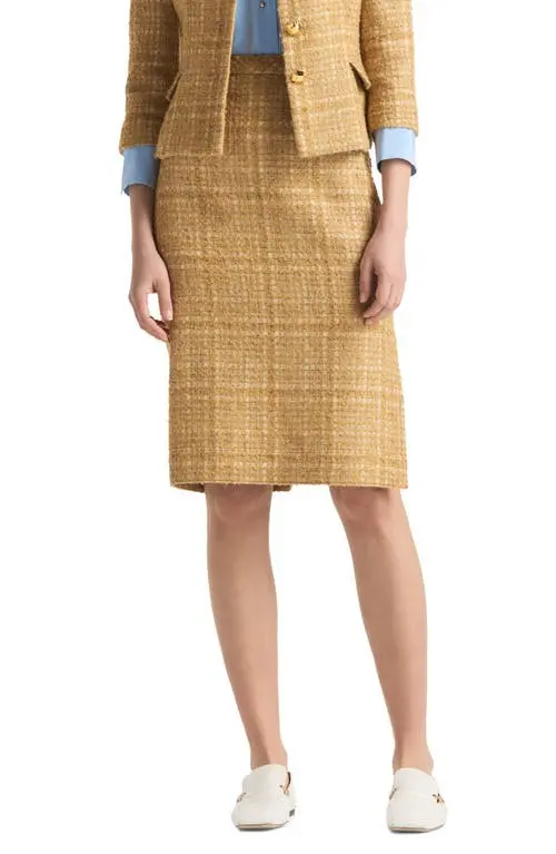 St. John Tonal Tweed Skirt