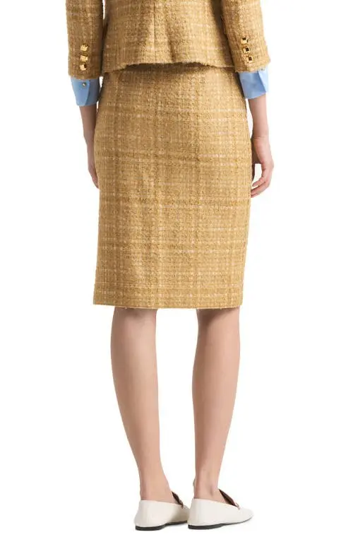 St. John Tonal Tweed Skirt
