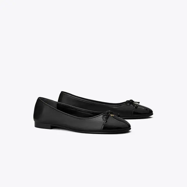 Tory Burch Cap-toe Ballet - Perfect Black/perfect Black
