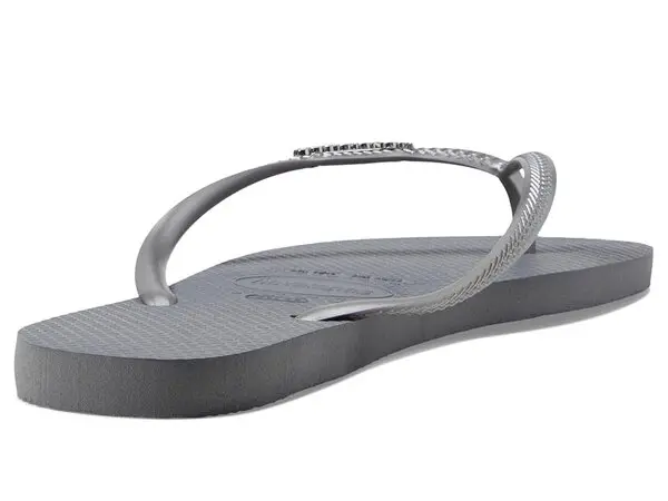 Havaianas Slim Logo Metallic Flip Flops