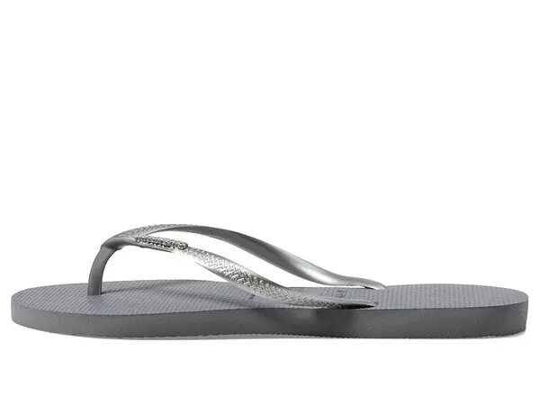 Havaianas Slim Logo Metallic Flip Flops