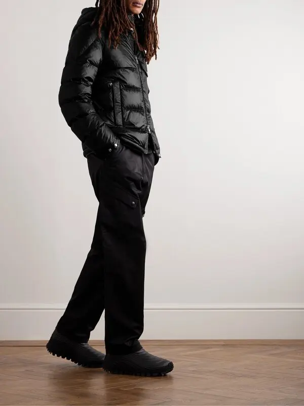 Moncler Wollaston Logo-appliquéd Quilted Hooded Down Jacket