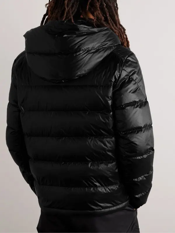 Moncler Wollaston Logo-appliquéd Quilted Hooded Down Jacket