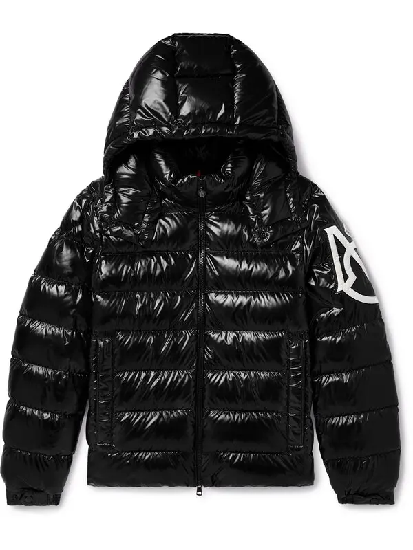 Moncler Logo-appliquéd Quilted Shell Hooded Down Jacket