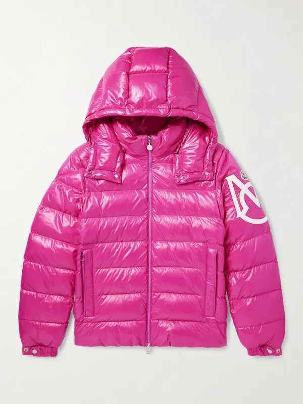 Moncler Saulx Quilted Shell Hooded Down Jacket