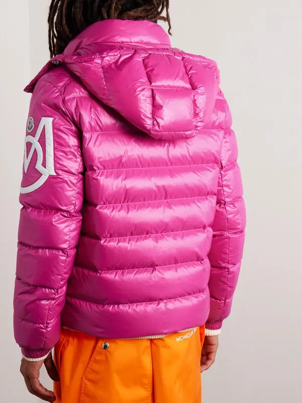 Moncler Saulx Quilted Shell Hooded Down Jacket