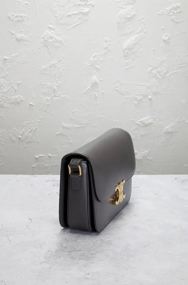 Celine Triomphe Shoulder Bag - Grey
