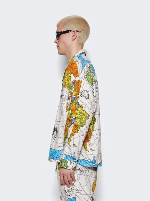 SAINT MXXXXXX X Dr Woo Pajama World Map Shirt