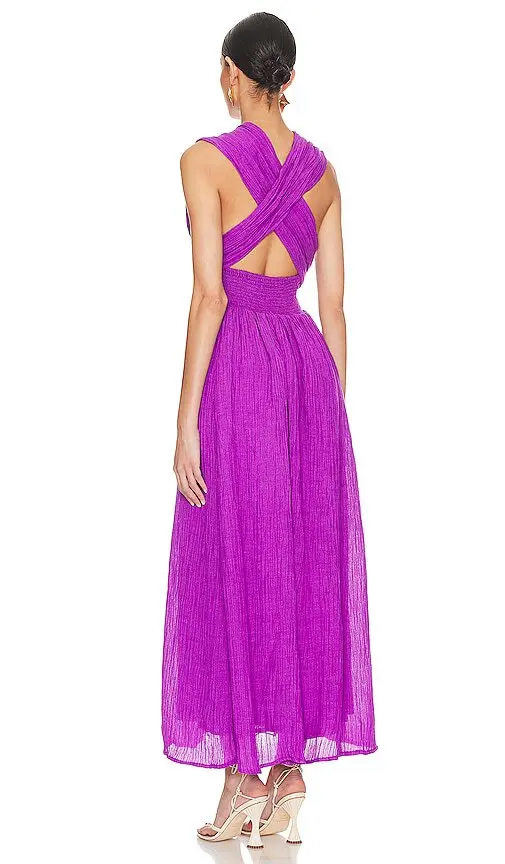 chinese dress ladies Faithfull Tropiques Maxi Dress Tangerine