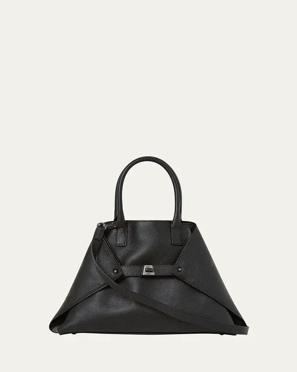 Akris Ai Small Braided Top-handle Bag - Black