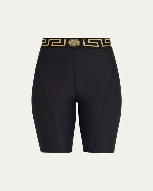 Versace Greca Waistband Bike Shorts
