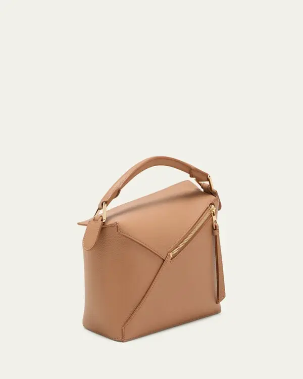 Loewe Puzzle Edge Small Top-handle Bag - Toffee