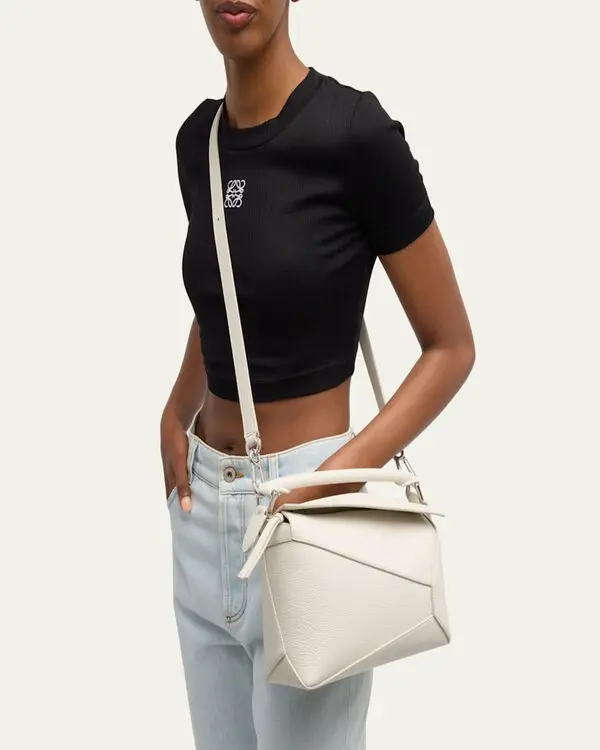 Loewe Puzzle Edge Small Top-handle Bag - Toffee