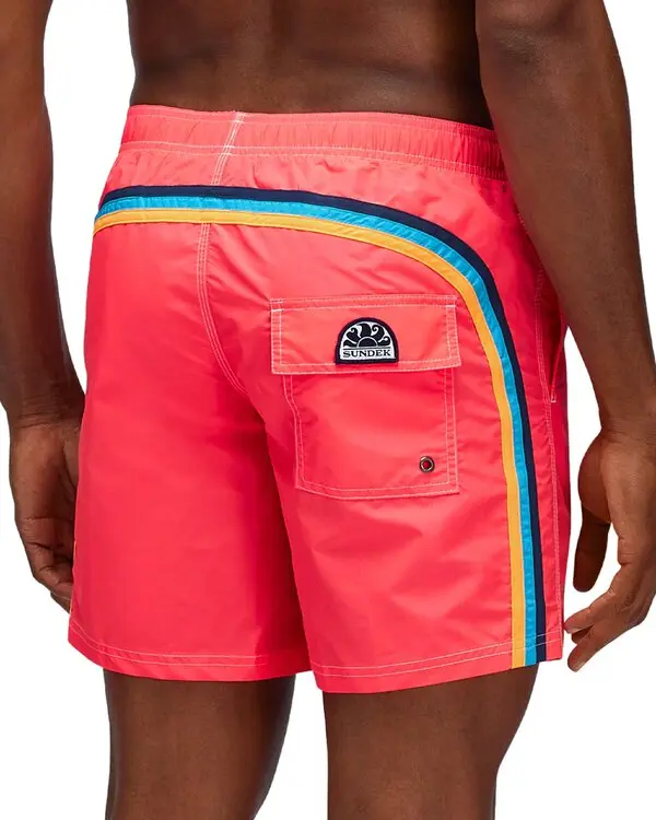 Sundek Regular Fit 16" Board Shorts - Red