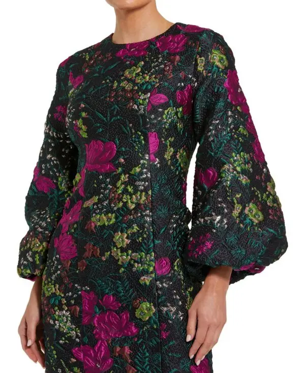 Mac Duggal Brocade Mini Dress - Black Multi