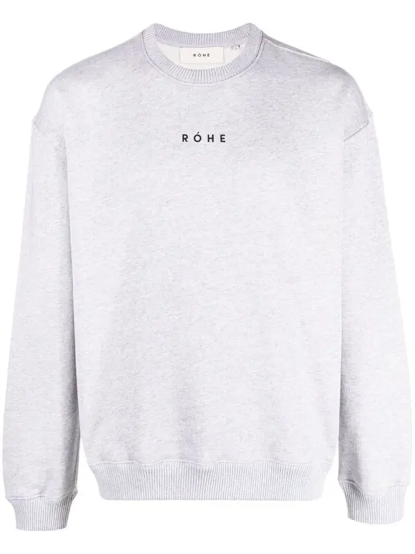 RÓHE Logo-print Long-sleeve Sweatshirt
