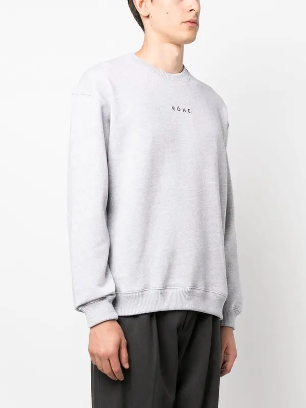 RÓHE Logo-print Long-sleeve Sweatshirt