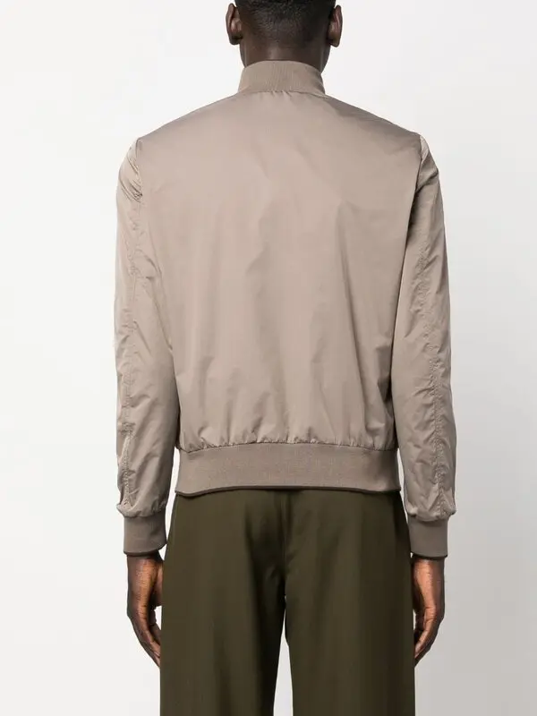 MOORER Kant-kmu Suede Bomber Jacket - Neutrals