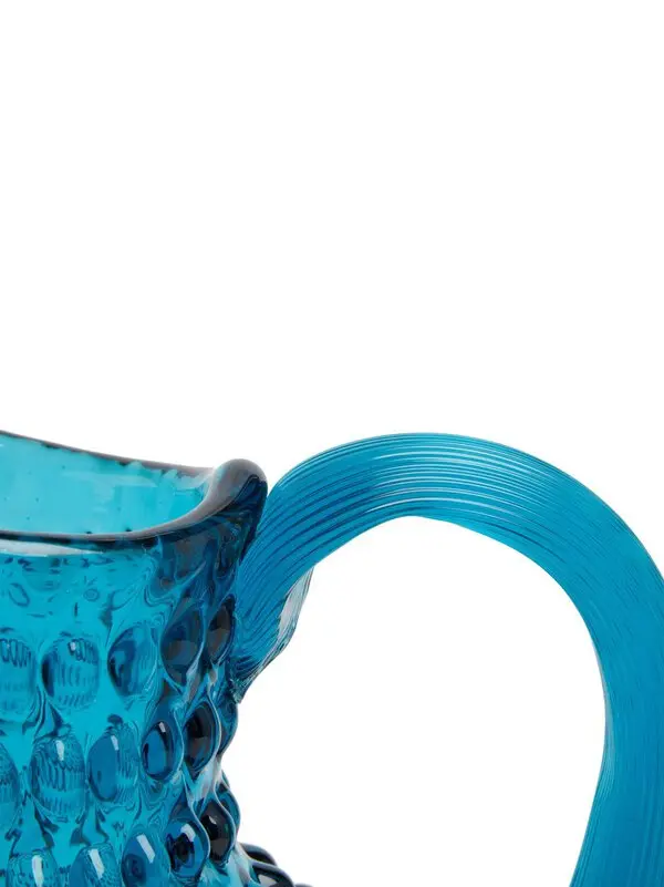 KLIMCHI Hobnail Crystal Jug - Blue