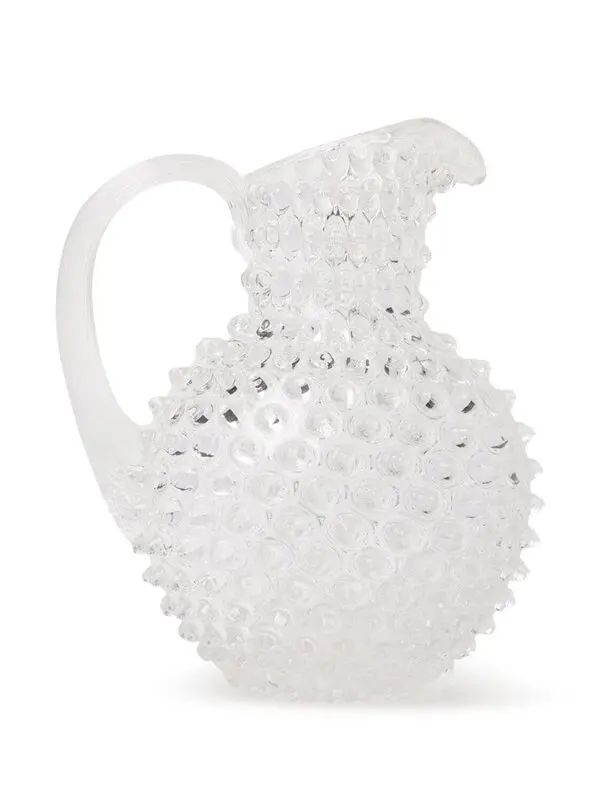 KLIMCHI Hobnail Crystal Jug - White