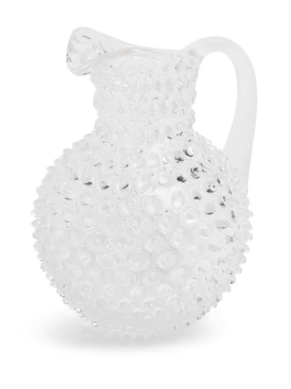 KLIMCHI Hobnail Crystal Jug - White