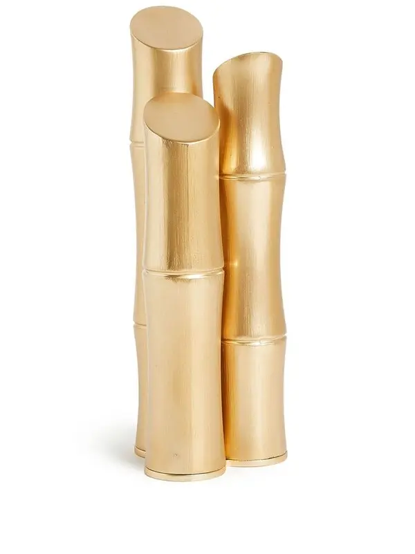 L'Objet Bambou Brush-effect Bookends - Gold