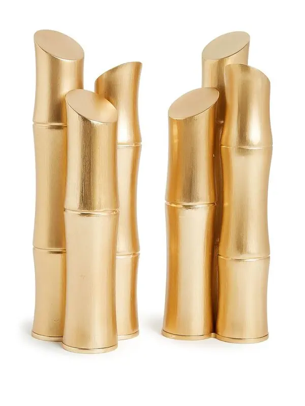 L'Objet Bambou Brush-effect Bookends