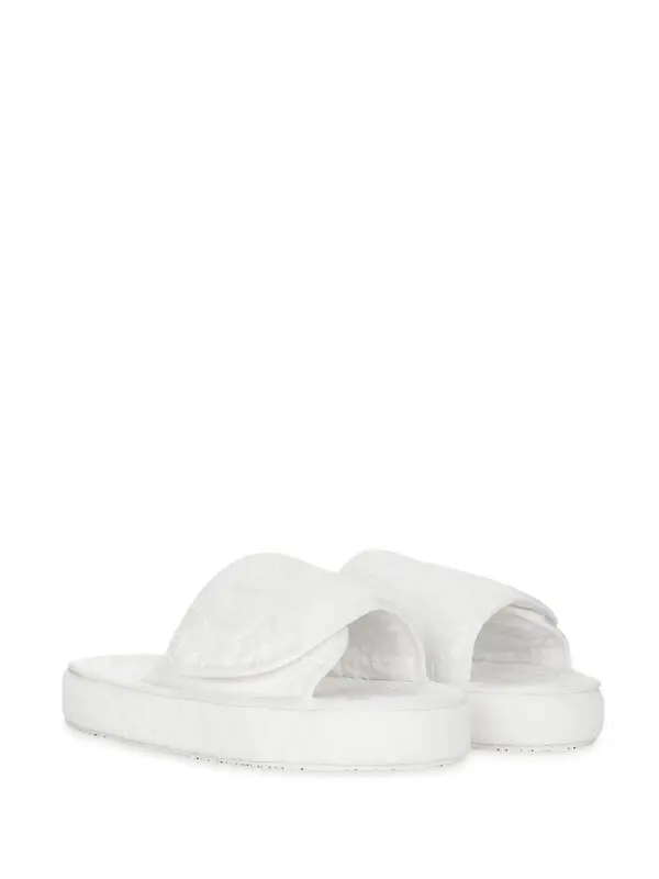 Dolce & Gabbana Embossed-logo Touch-strap Slippers