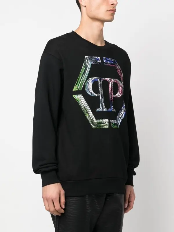 Philipp Plein Logo-print Long-sleeved Sweatshirt