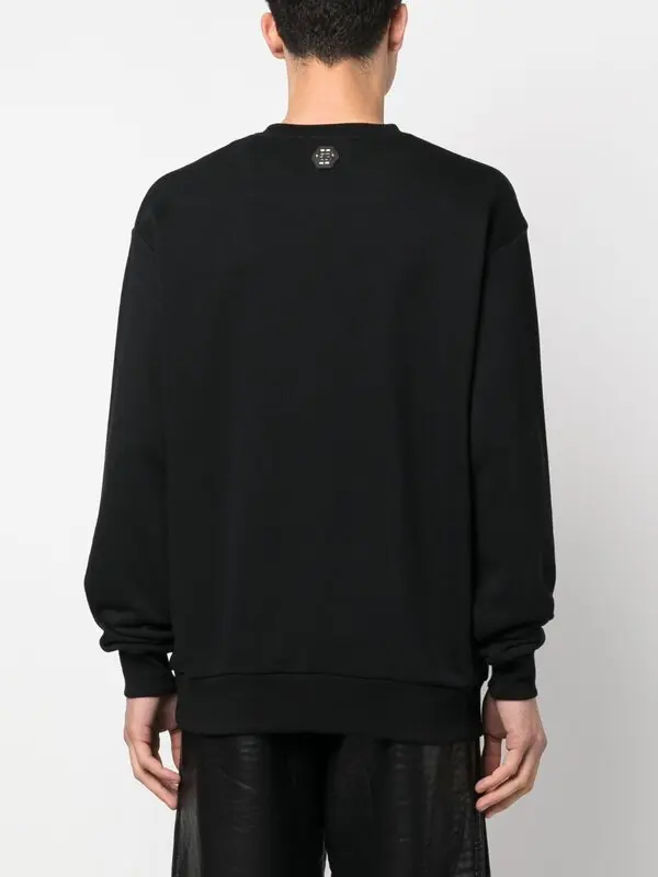 Philipp Plein Logo-print Long-sleeved Sweatshirt