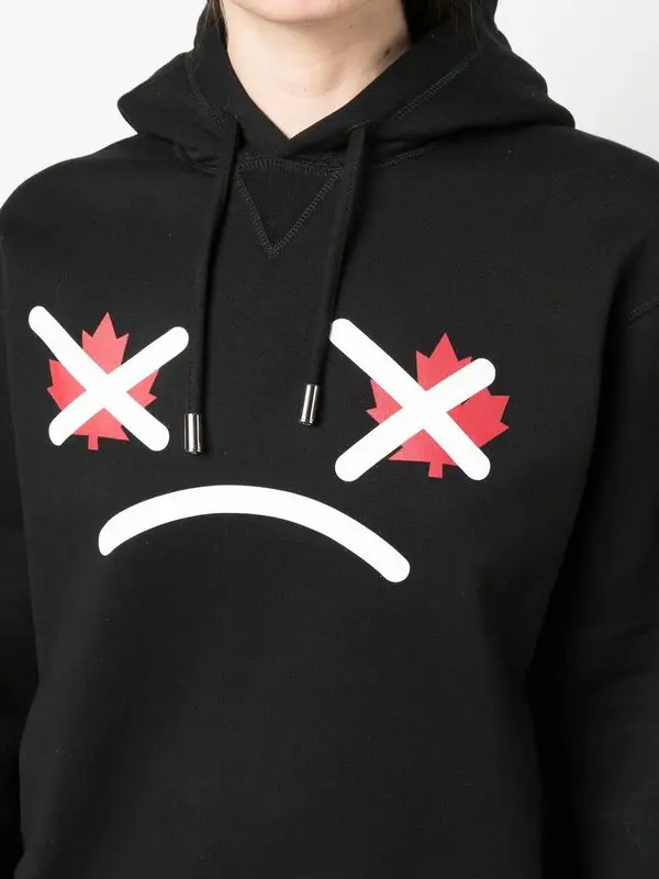 Dsquared2 Graphic-print Cotton Hoodie