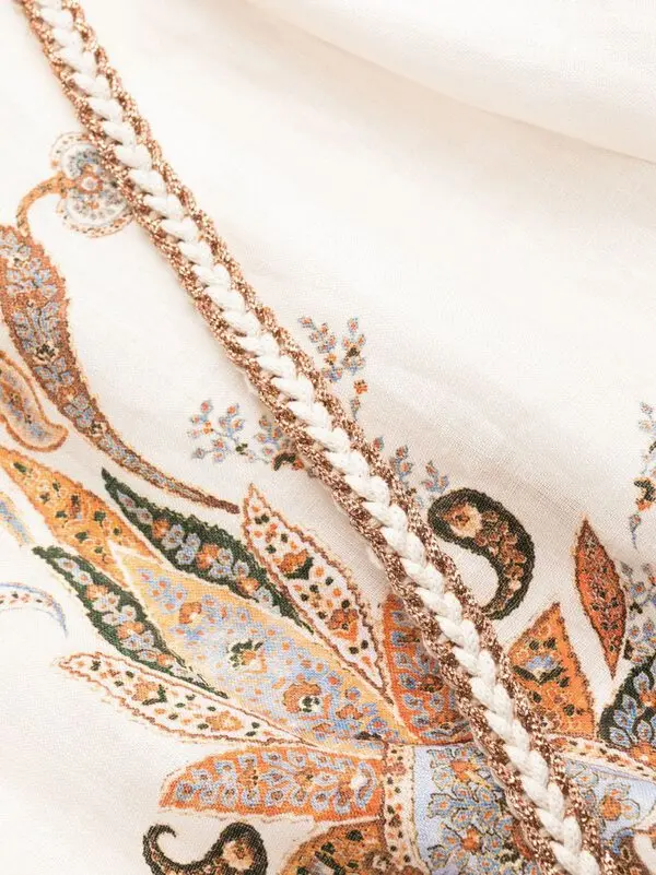 Zimmermann Devi Paisley-print Linen Dress