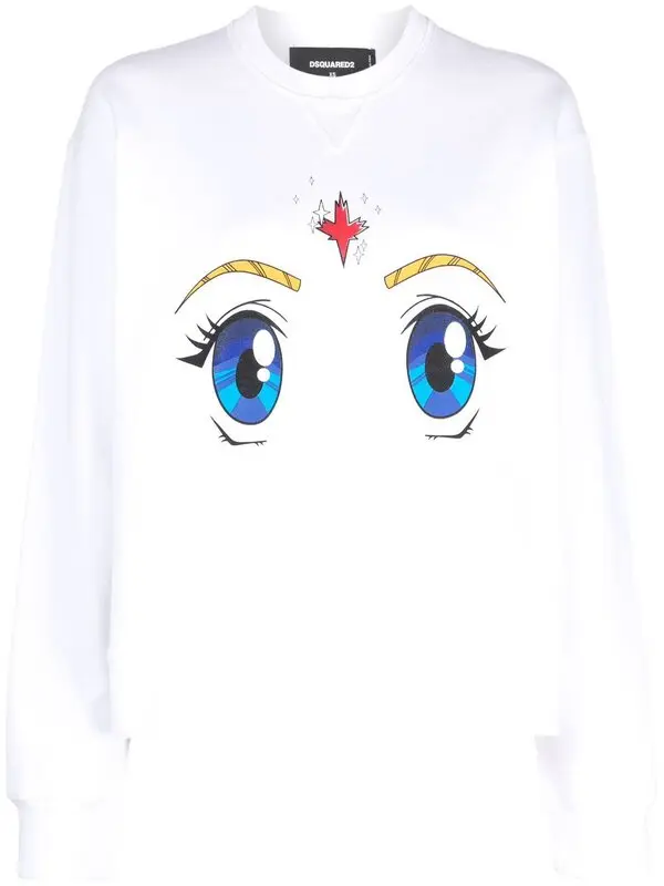 Dsquared2 Graphic-print Crew Neck Sweatshirt