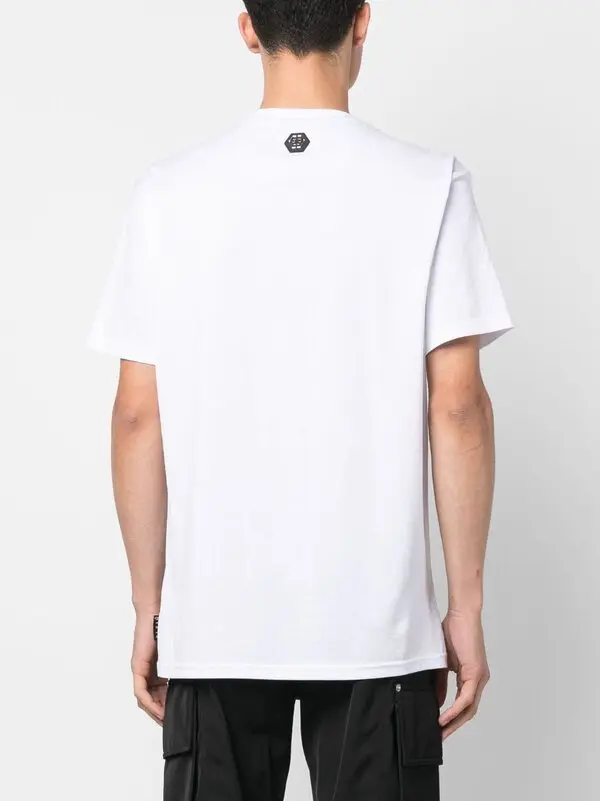 Philipp Plein Skull-print Cotton T-shirt - White