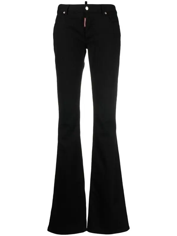 Dsquared2 Low-rise Flared Jeans - Black