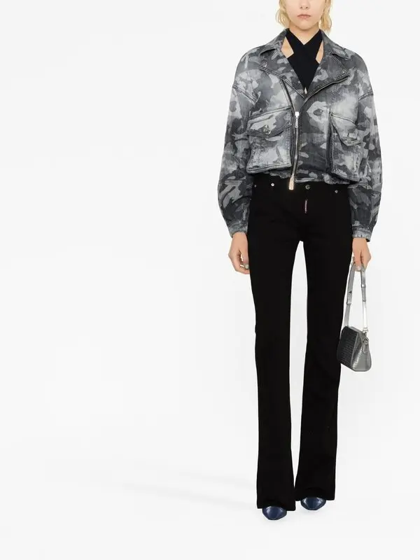 Dsquared2 Low-rise Flared Jeans - Black