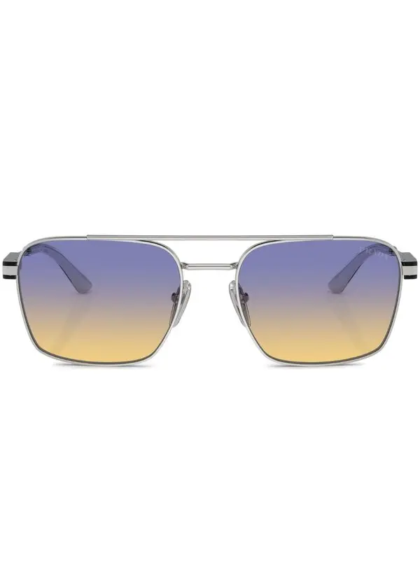 Prada Square-frame Sunglasses - Silver
