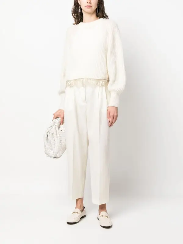 Fabiana Filippi Pressed-crease Tapered-leg Trousers
