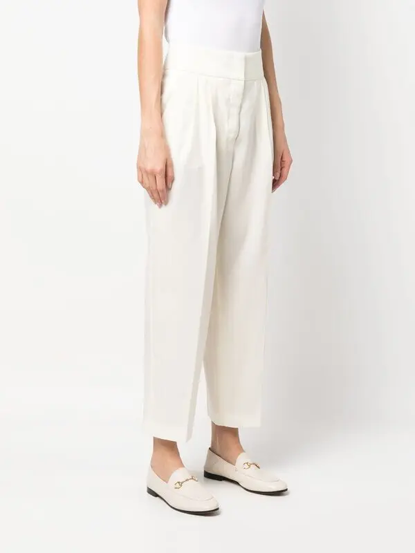 Fabiana Filippi Pressed-crease Tapered-leg Trousers
