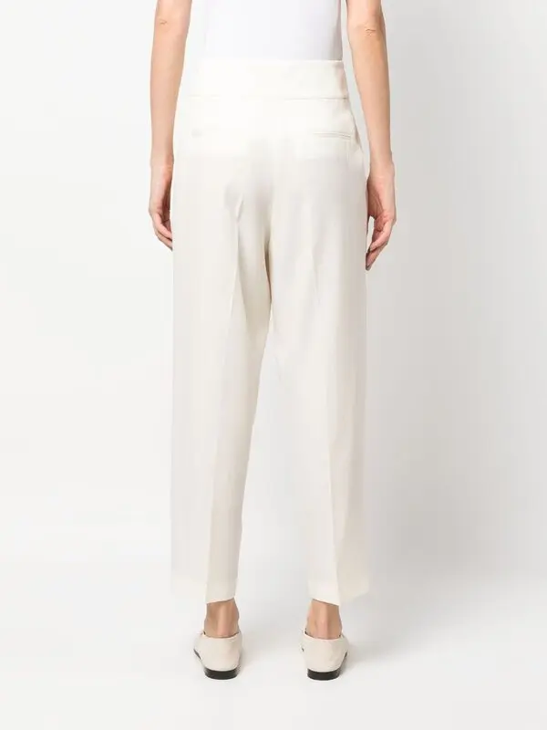 Fabiana Filippi Pressed-crease Tapered-leg Trousers